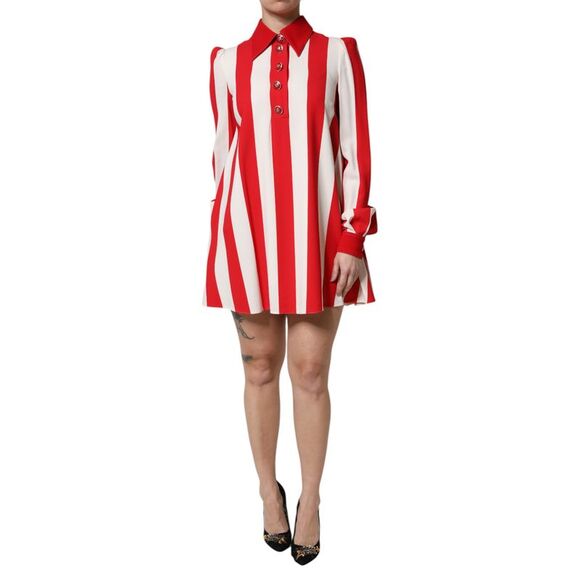 Dolce & Gabbana | Other | Dolce Gabbana Striped Mini Aline Dress Women ...